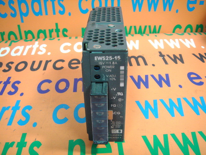 NEMIC-LAMBDA EWS25-15 15V 1.8A 27W Single Output Power Supply 265VAC Input - PLC DCS SERVO ...